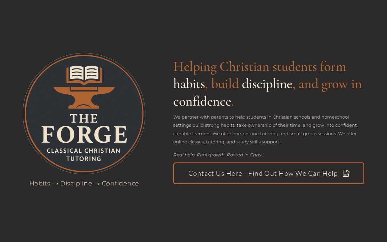 The Forge: Classical Christian Tutoring